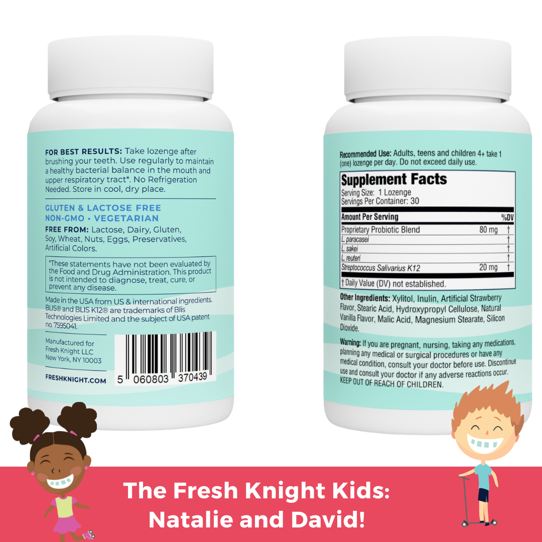 Fresh Impressions - Strawberry Oral Probiotic Lozenges for Kids ...