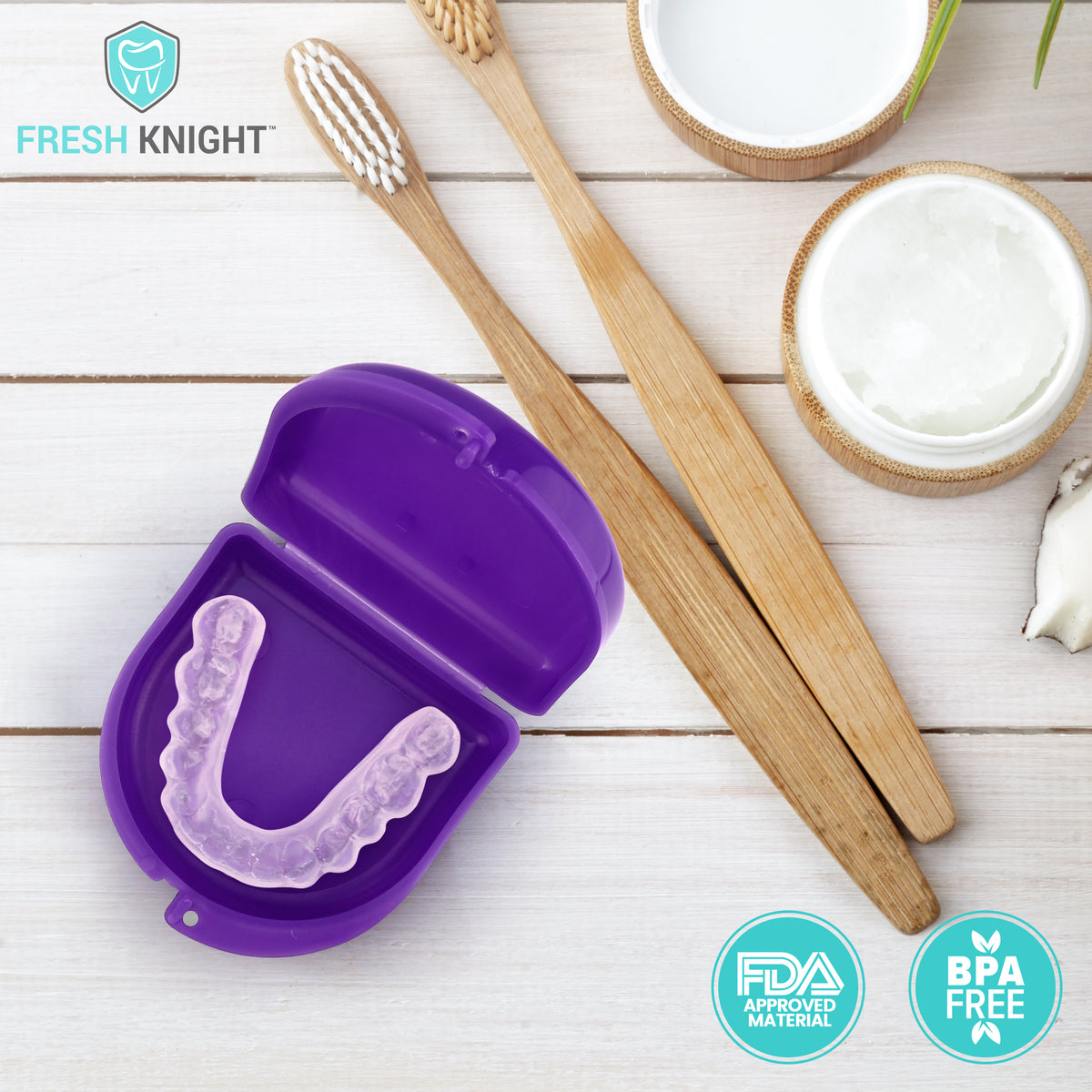 2 Pack: Purple Retainer Case – FreshKnight