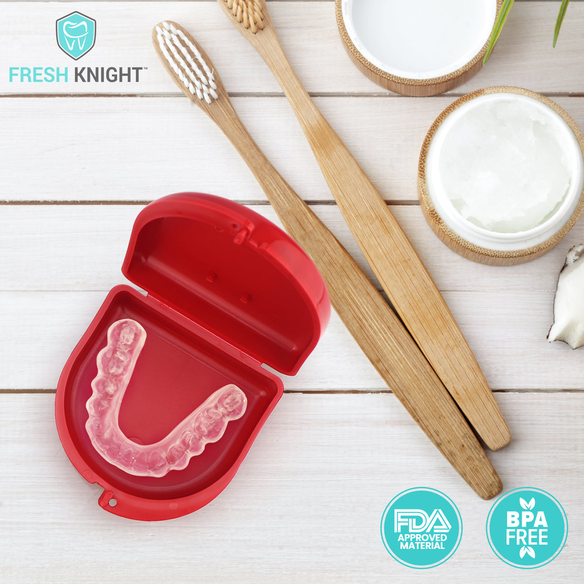 2 Pack: Ferrari Red Retainer Case – FreshKnight