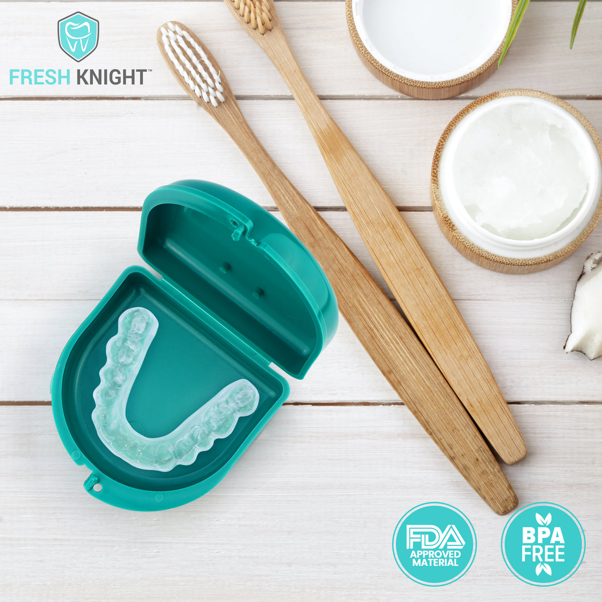 2 Pack: Perfect Teal Retainer Case – FreshKnight
